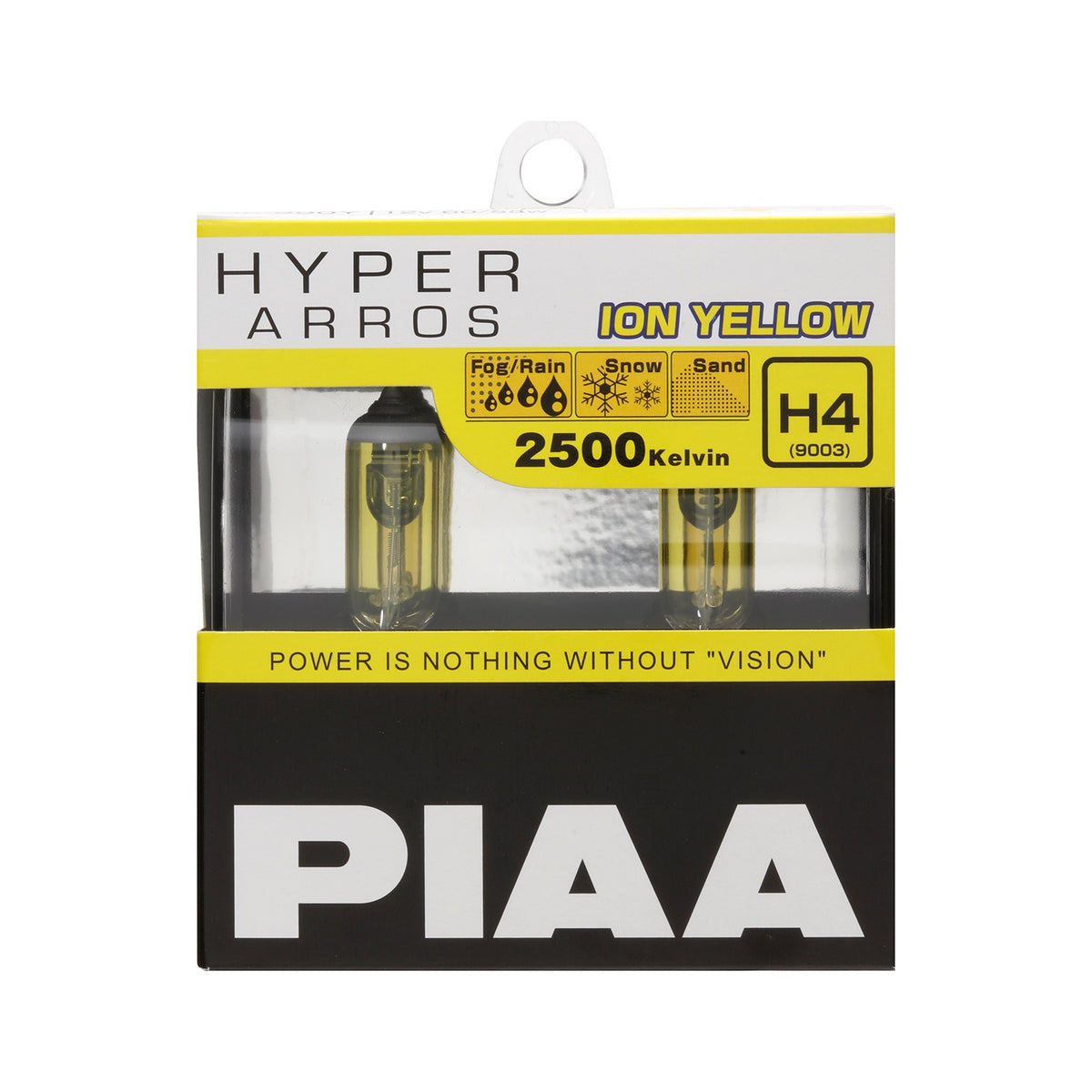 PIAA Hyper Arros Ion Yellow H4 12v 60/55w (twin pack) 2500k